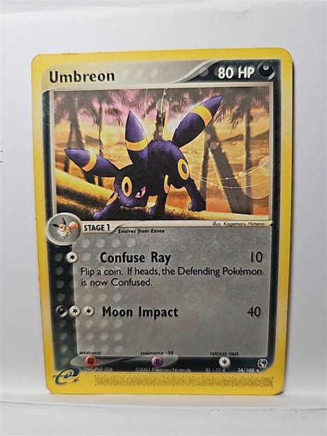 Pokémon TCG Umbreon EX Sandstorm 24 Regular Rare Values MAVIN