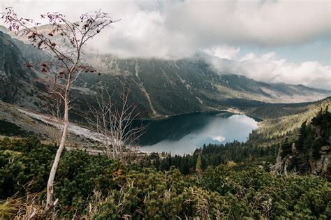 Premium Photo Sea Eye Lake Morskie Oko Lake View From The Uphill Of