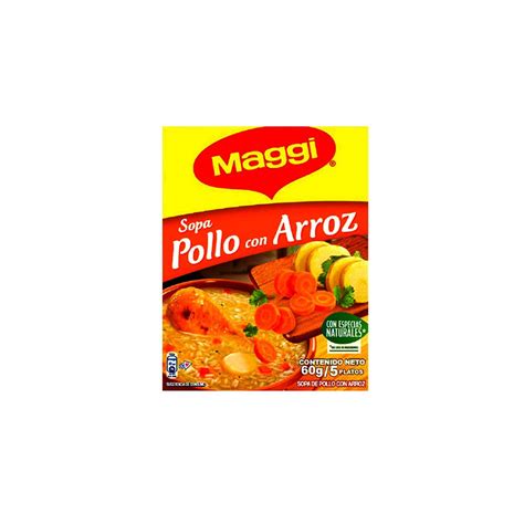 SOPA DE POLLO CON ARROZ MAGGI 60 G