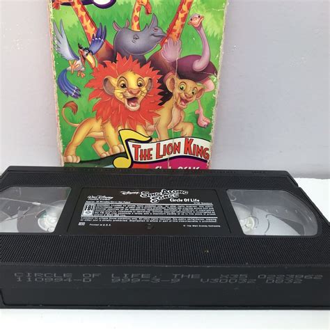 Disney S Sing Along Songs The Lion King Circle Of Life Vhs Video Tape