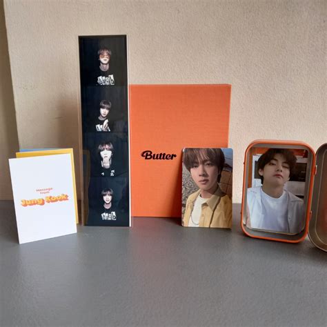 On Hand Bts Butter Album Peaches Version Jin Photo Card Jin Photo