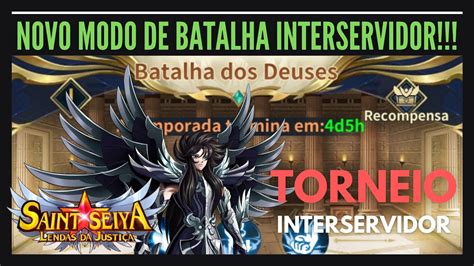 CHEGOU A BATALHA DOS DEUSES O TORNEIO INTERSEVIDOR DO SAINT SEIYA