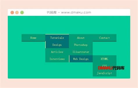 纯css3实现多级导航菜单 代码库