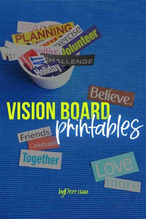 Free Vision Board Printables Inspiring Quotes Artofit