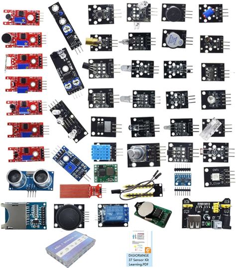 DIGISHUO 45 Pcs Sensors Assortment Kit With Storage Case 45 Sensors