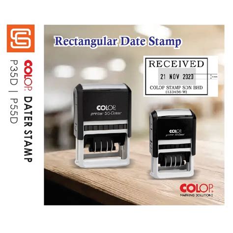 COLOP P35D I P55D SELF INKING DATE STAMP YEAR 2023 2034 Shopee Malaysia