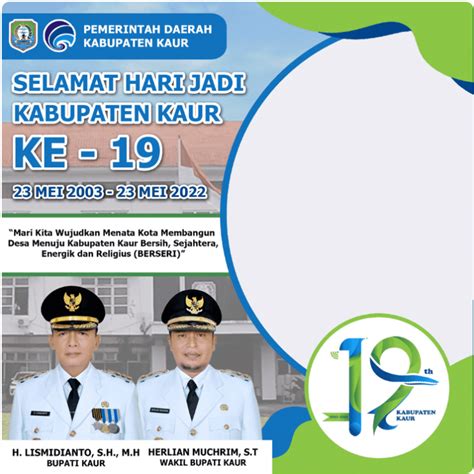 Link Twibbon Hari Jadi Kabupaten Kaur 2022 Ke 19 Tahun Klik Disini