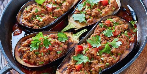 Türkische Gefüllte Auberginen Bulgur Kitchen