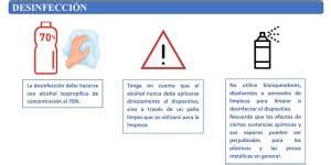 Consejos de limpieza y desinfección de los equipos radio