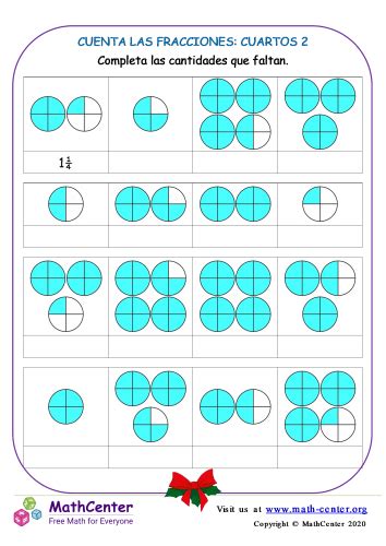 Tercer Grado Hojas De Trabajo Fracciones Como Parte Del Todo Math Center
