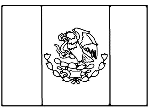 Bandeira do México para pintar e colorir Desenhos para pintar e colorir