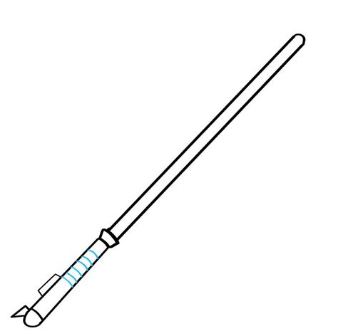 How To Draw A Lightsaber Really Easy Drawing Tutorial Lightsaber