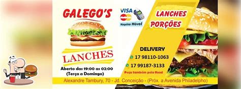 Galego S Lanches Rio Preto Pub Bar Sao Jose Do Rio Preto Menu Do