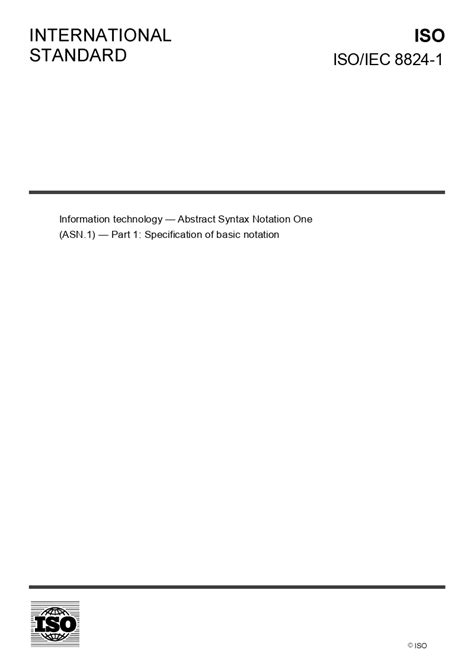 iso iec 8824 1 european standards