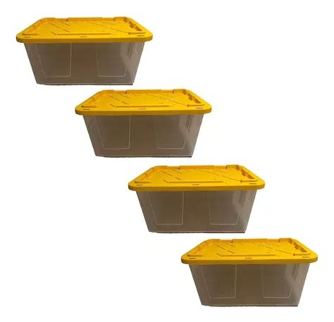 Caja Pl Stico Uso Rudo Almacenamiento Capacidad Lts Meses Sin Inter S