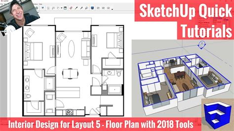 Creating A Floor Plan In Layout With Sketchup 2018s New Tools Apartment For Layout Part 5