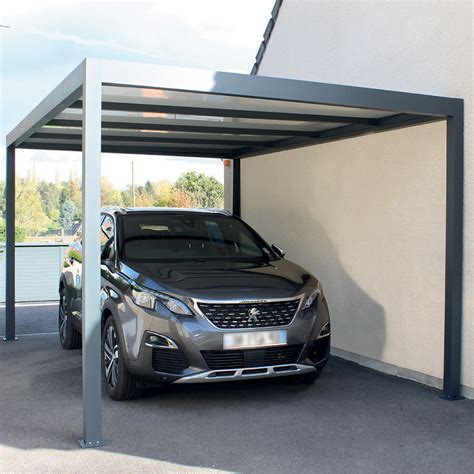 Carport alu design Abri voiture aluminium Autoporté 3m x 4 92m