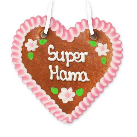 Lebkuchenherz 12cm Super Mama günstig bestellen