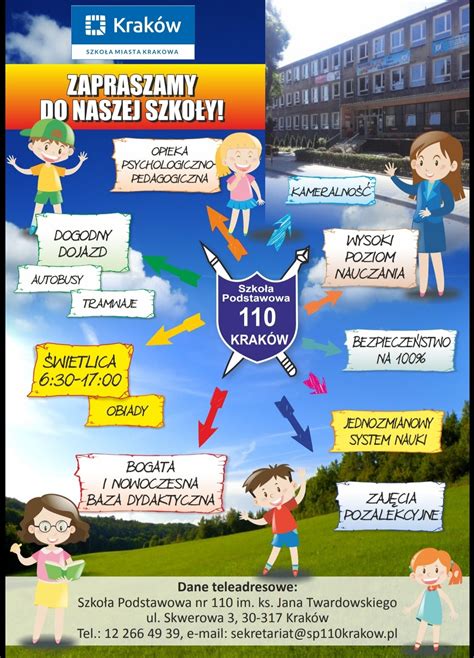 DZIEŃ OTWARTY zapraszamy Szkoła Podstawowa nr 110 w Krakowie