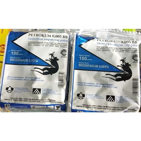 Jual Racun Tikus Petrokum Kemasan 100 Gr Shopee Indonesia