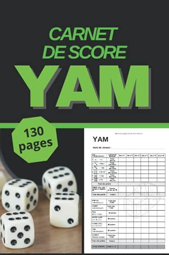 YAM Carnet De Score Carnet Yams Score 130 Pages Feuilles De Scores