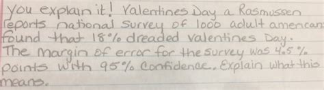Solved You Explain It Valentines Day A Rasmussen Reports Chegg