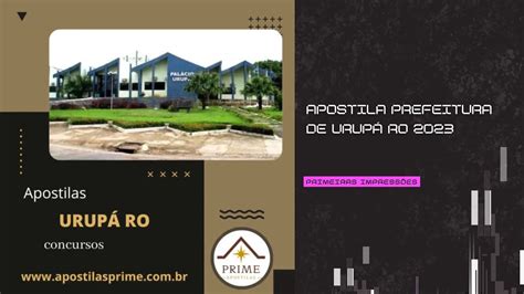 Apostila PREFEITURA DE URUPÁ RO 2023 Biólogo YouTube
