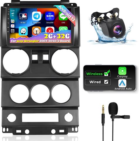 Roinvou 2 32G Android CarPlay estéreo para Jeep Compass Patriot 2007