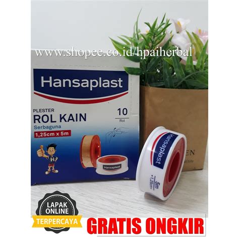 Jual HANSAPLAST Roll Kain 5 Meter HANSAPLAST PLESTER ROLL KAIN 1 25
