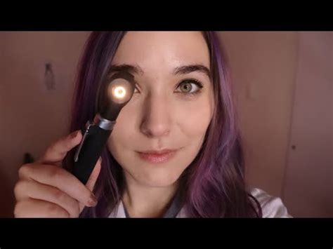 ASMR Realistic Eye Exam Medical Roleplay Light Triggers Lenses And