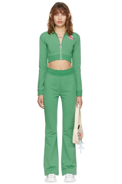 I M Sorry By Petra Collins SSENSE Exclusive Green Anna Track Suit