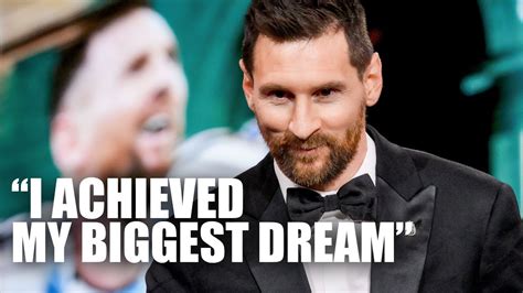 Leo Messi Receives Sportsman Of The Year Award ENG SUBS YouTube