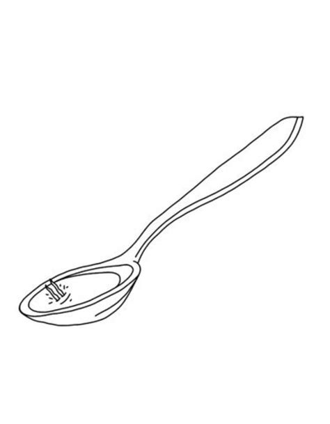 Metal Spoon Coloring Page
