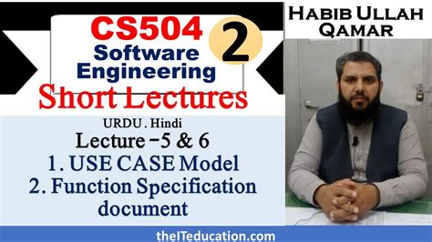 cs504 short lectures software engineering lecture 5 and 6 what is use case modeling youtube