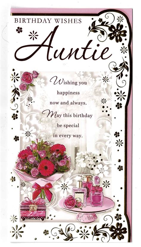Auntie Birthday Card Uk Card Birthday