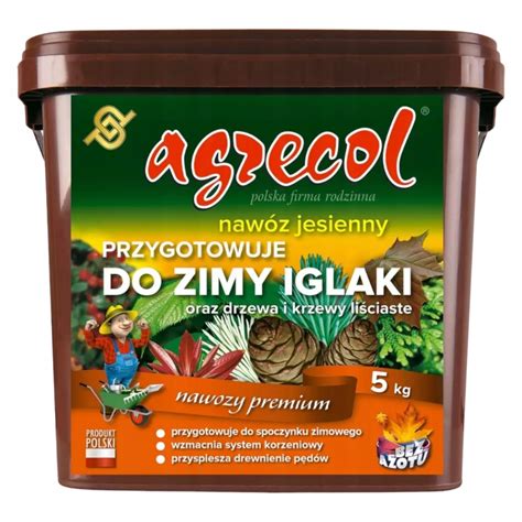 AGRECOL 5KG NAWÓZ JESIENNY IGLAK TUJE TUI WRZOSY 5902341002390 Cena