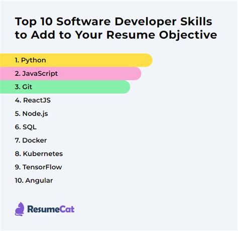 Top Software Developer Resume Objective Examples