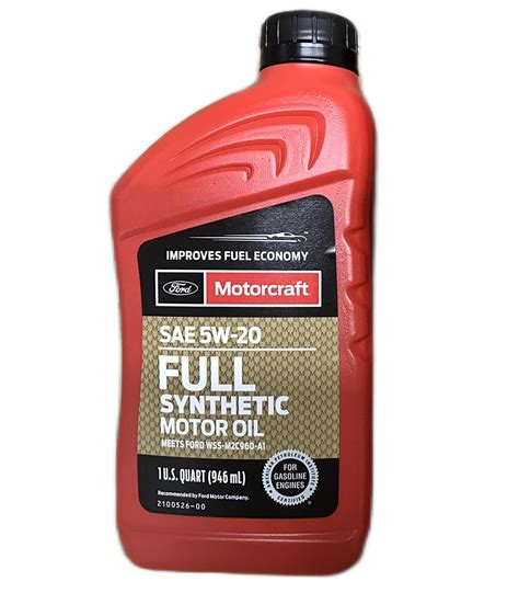 Motorcraft W Full Synthetic Motor Oil Xo W Q Fs Quart