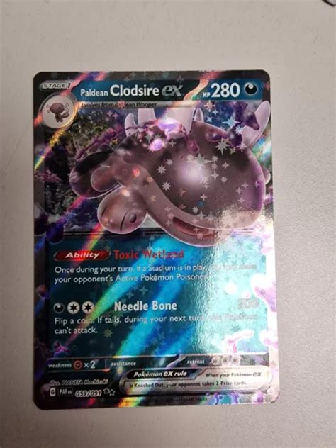 POKÉMON TCG PALDEAN Clodsire ex Scarlet Violet Paldean Fates 059 091