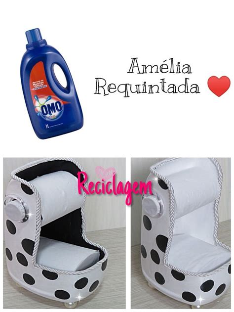 Reciclagem amaciante de roupa porta papel higiênico reciclagem