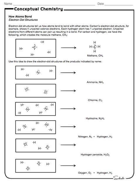 Lewis Dot Structure Worksheet E Street Light