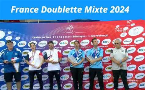 Résultats Championnat de France Pétanque doublette mixte 2024 à Saint Flour