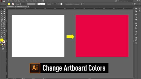 How To Change Artboard Color In Illustrator How To Change Background