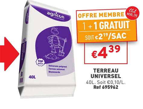 Promo Terreau Universel Chez Trafic Icatalogue Fr