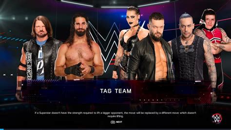 Seth Rollins Aj Styles VS Finn Balor Damian Priest Tag Team Match
