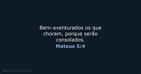 31 de janeiro de 2019 Versículo da Bíblia do dia ARA Mateus 5 4