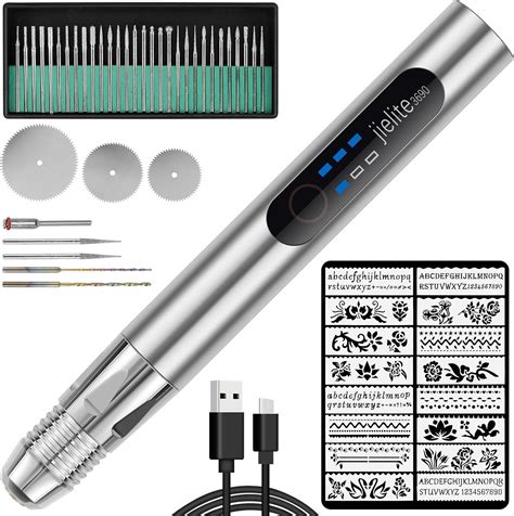 Stylo Graveur Électrique USB Rechargeable Stylo Graveur Sans Fil Mini