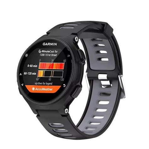 Garmin Forerunner 220 230 235 620 630 735XT armband Svart Grå