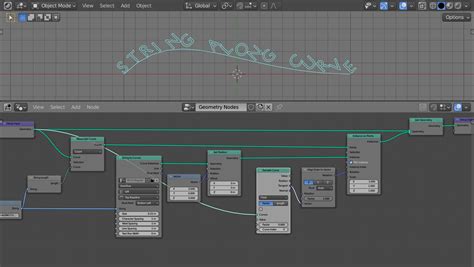 Text Along Curve With Blender Geometry Nodes