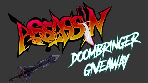 Roblox Assassin Doombringer Knife Giveaway Youtube